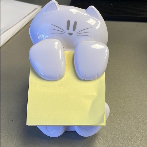 Post-It | Office | Cat Design Note Dispenser Read Description | Poshmark